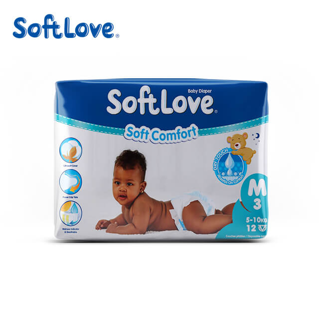 Softlove Soft Comfort Diaper Affordable Disposable Baby Diapers Factory ...