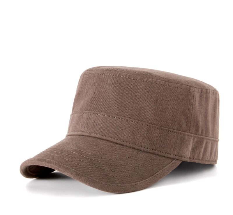 Flat top hat, casual middle-aged duckbill hat, light plate big head ...