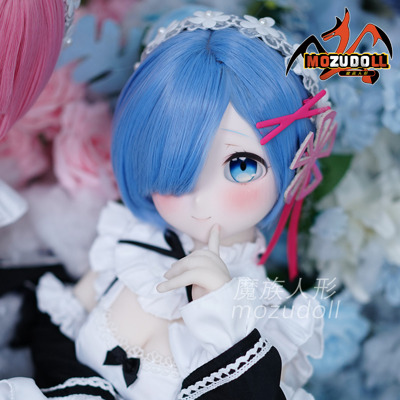 85cm Mozudoll Ram Head with Makeup —— Fit Doll Bodies of the Same Size
