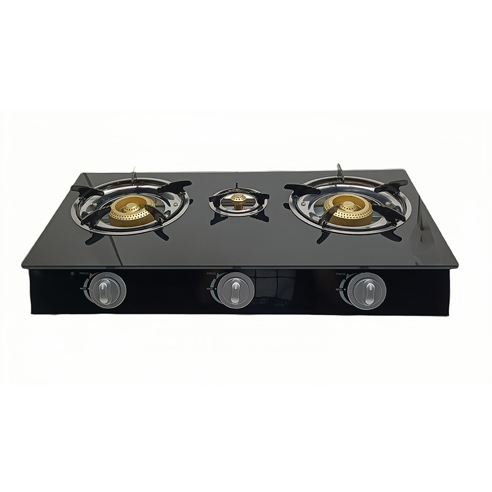 Kitchen Appliance Burner Gas Stove Tempered Glass 3 Burners Gas Cooktop ...