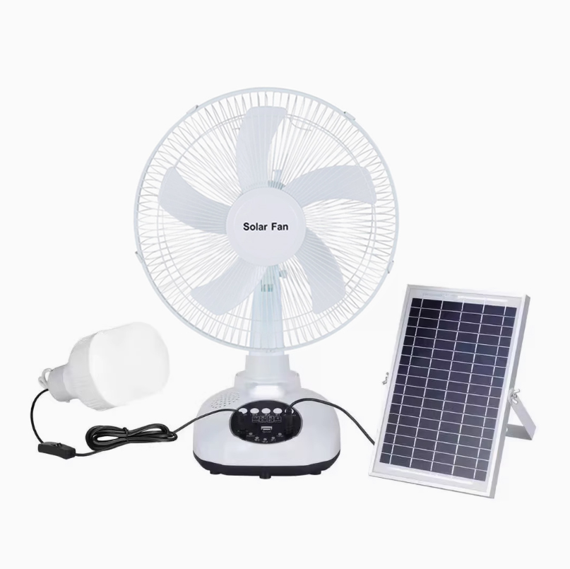 New energy storage solar fan with oscillation function and USB charger