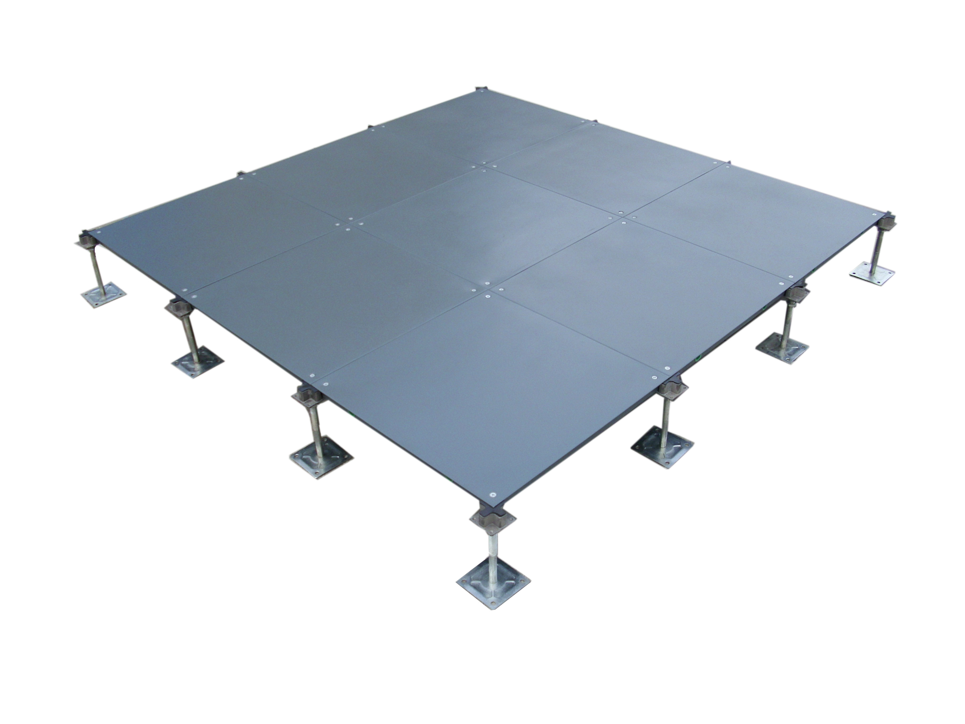 Bare Finish Steel Raised Floor - High Load Industrial System