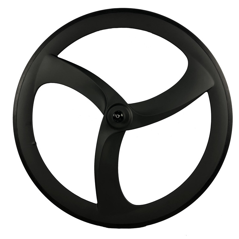 |CW20-56C/T-3S|carbon tri spoke bike wheel 20.4mm wide 56mm depth front ...