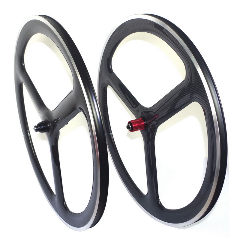 |CW23-50C/T-3S|carbon tri spoke bike wheel 23mm wide 700C three ...