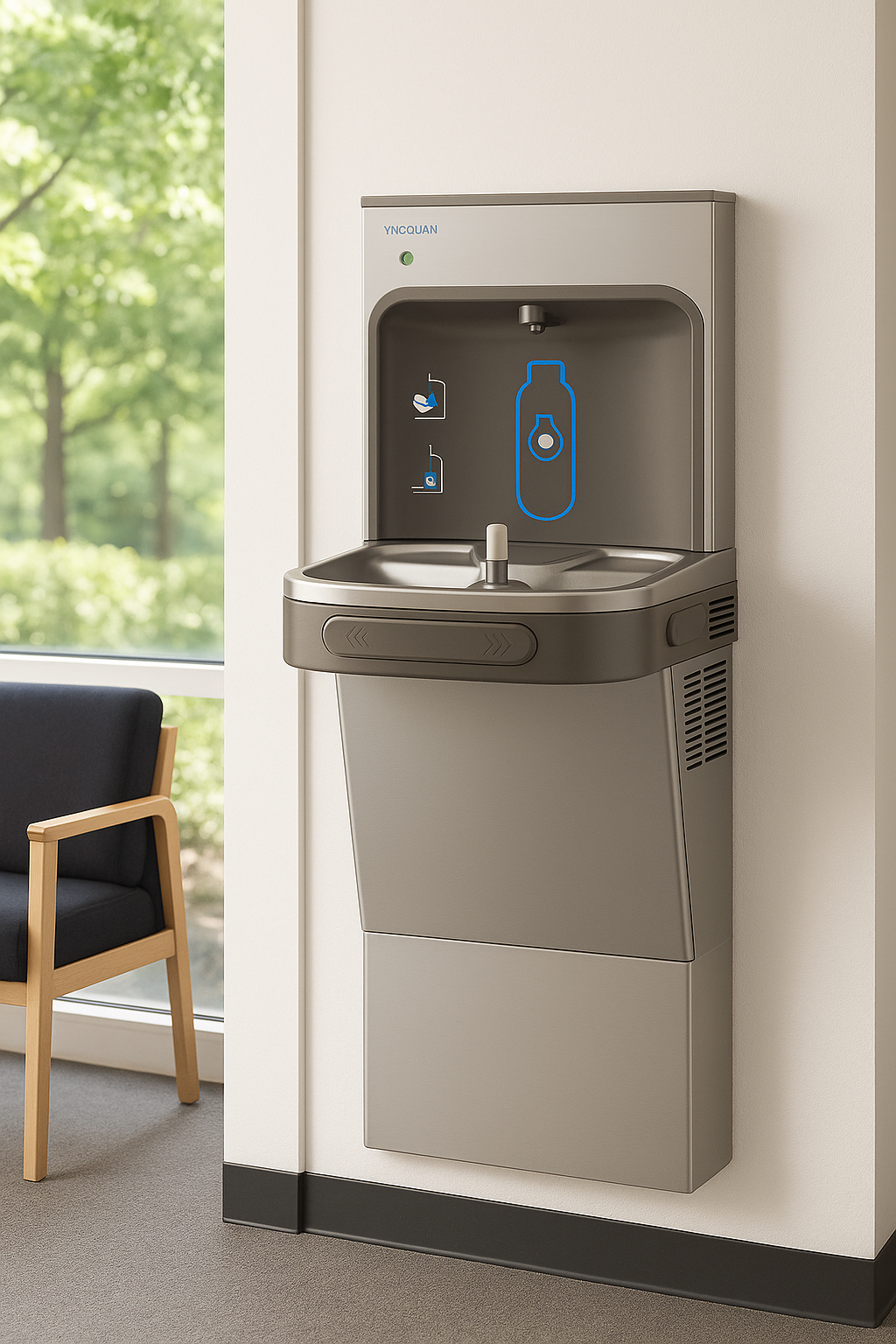 Stainless Steel Touchless Water Cooler - IR Bottle Filler