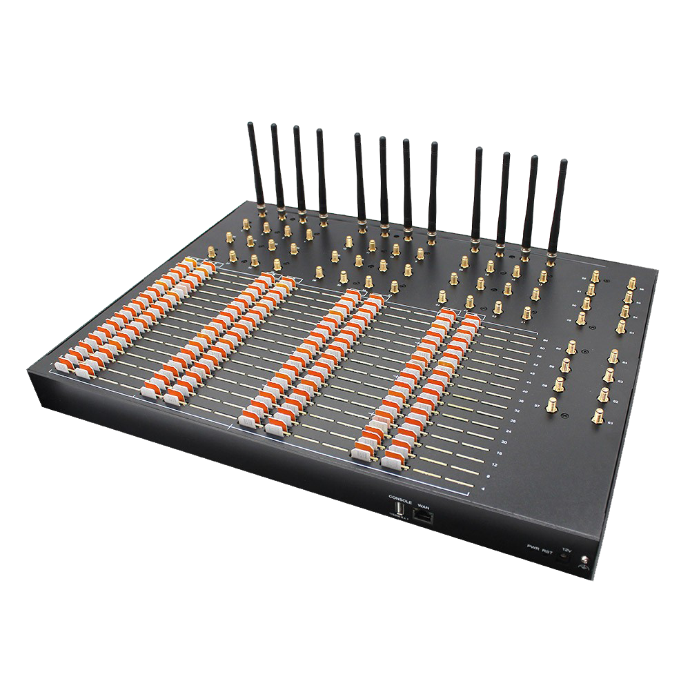 YX 4G 64 Port MoIP Gateway 256 SIM GSM Modem Support SMS/ MMS/ USSD