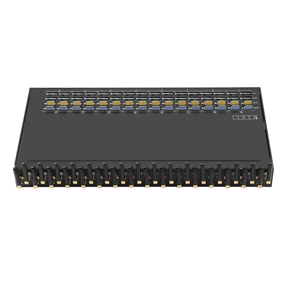 4G LTE 32-Port SMS Gateway 128 SIM Slots Bulk Messaging & IMEI Control ...