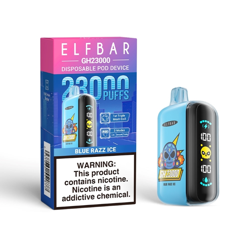 Elf Bar GH23000 Blue Razz Ice Vape: 23000 Puffs, 50mg Nicotine