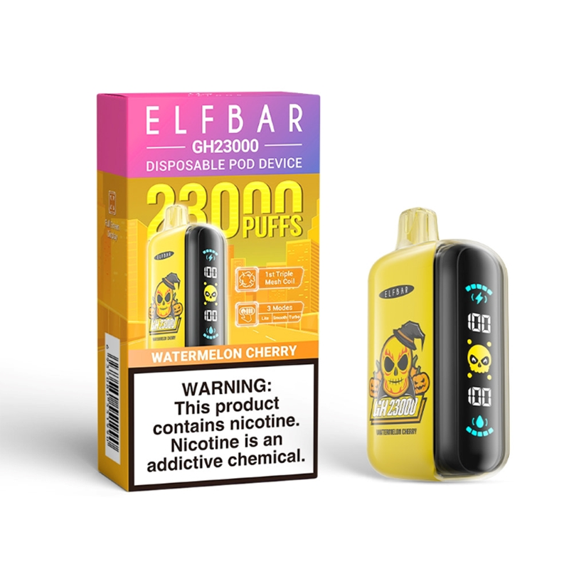 Elf Bar GH23000 Watermelon Cherry Vape - Rechargeable, 50mg Nicotine ...