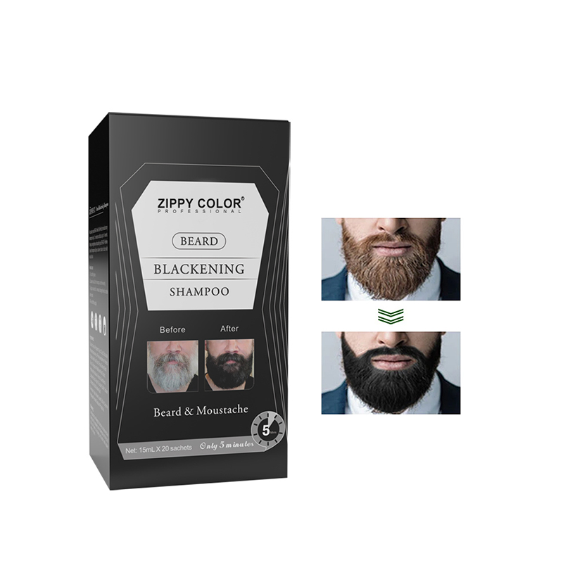 Men's Beard Dye Shampoo No Side Effect Permanent Beard Dye Factory