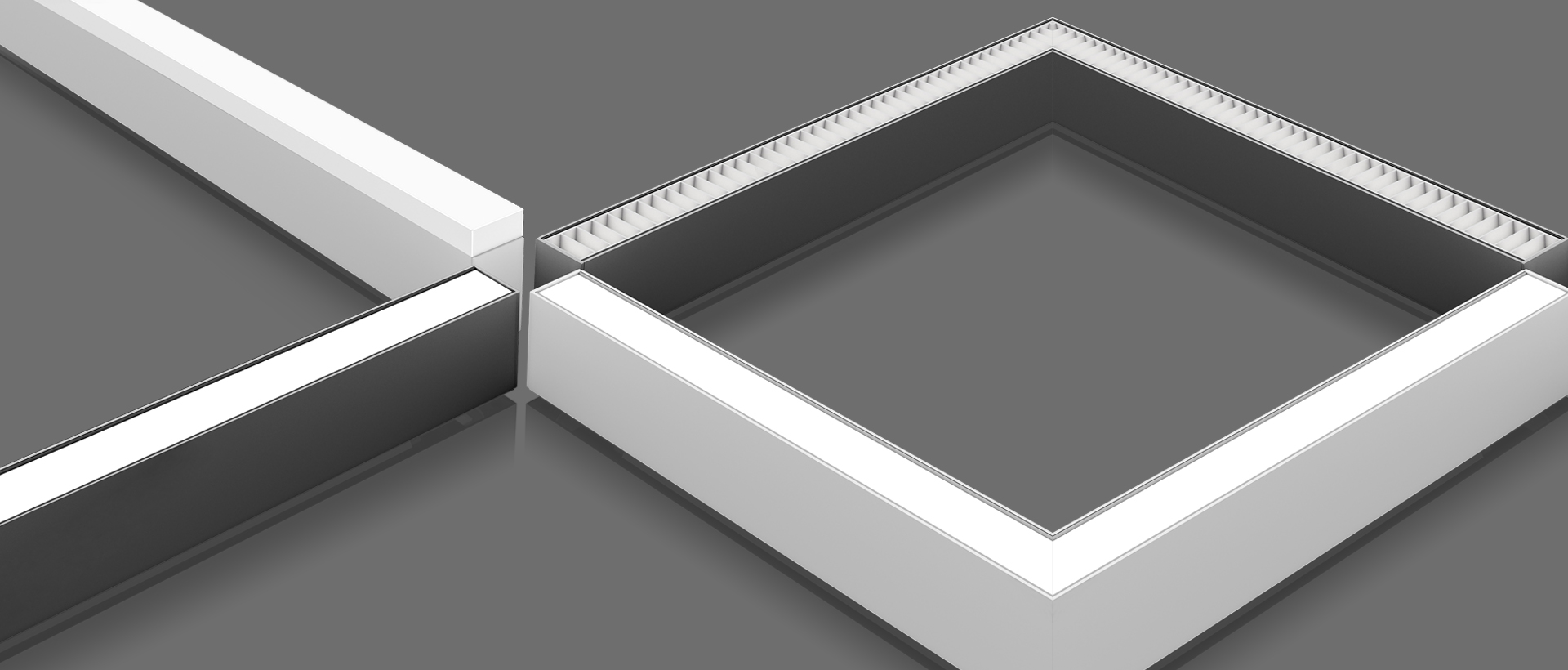 Okt Lighting Slim Led Surface Mounted Linear Lighting Fixture