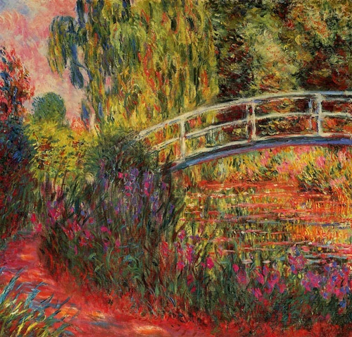 Water-Lily Pond Water Irises 1900-1901 by Claude Monet Oil Painting ...