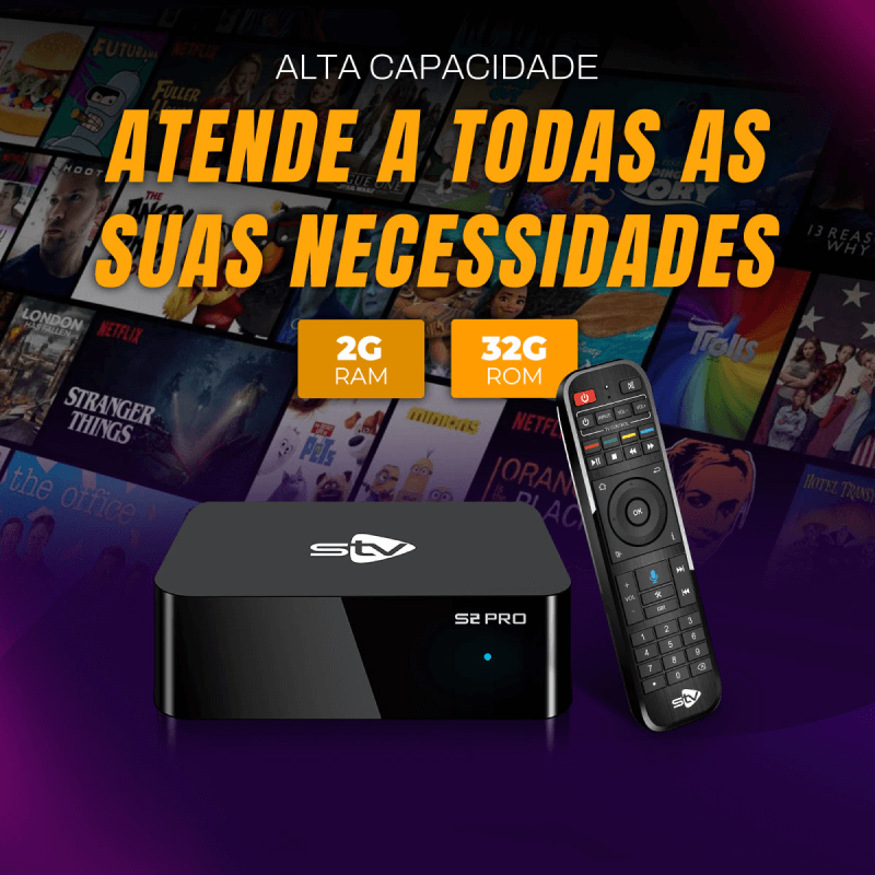 Receptor STV S2 Pro 6K 2GB RAM 32GB Wi-Fi