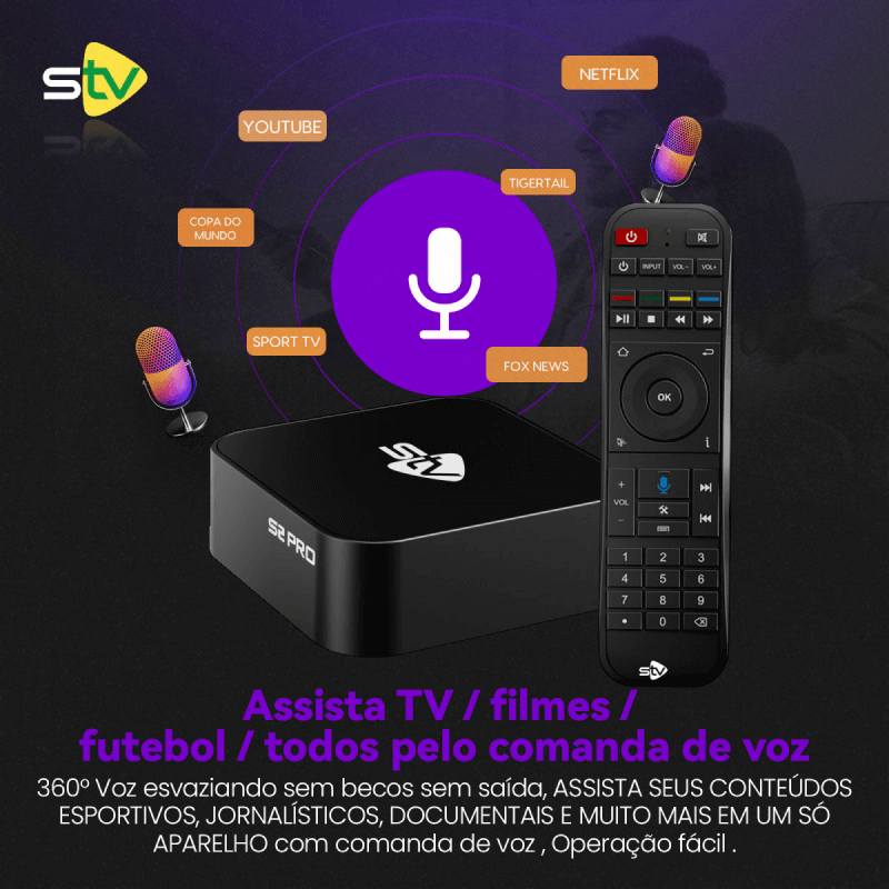Receptor STV S2 Pro 6K 2GB RAM 32GB Wi-Fi