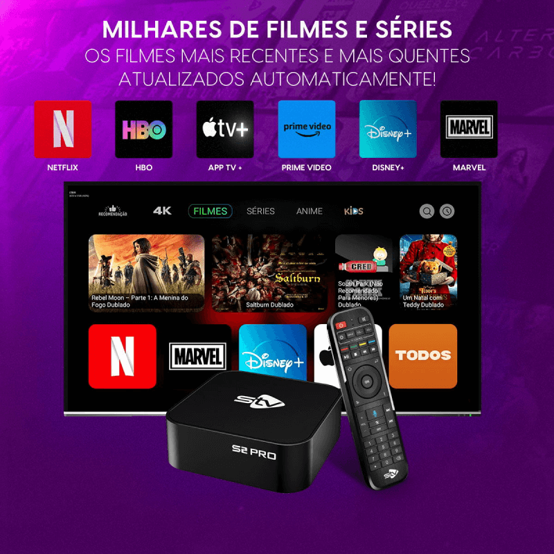 Receptor STV S2 Pro 6K 2GB RAM 32GB Wi-Fi