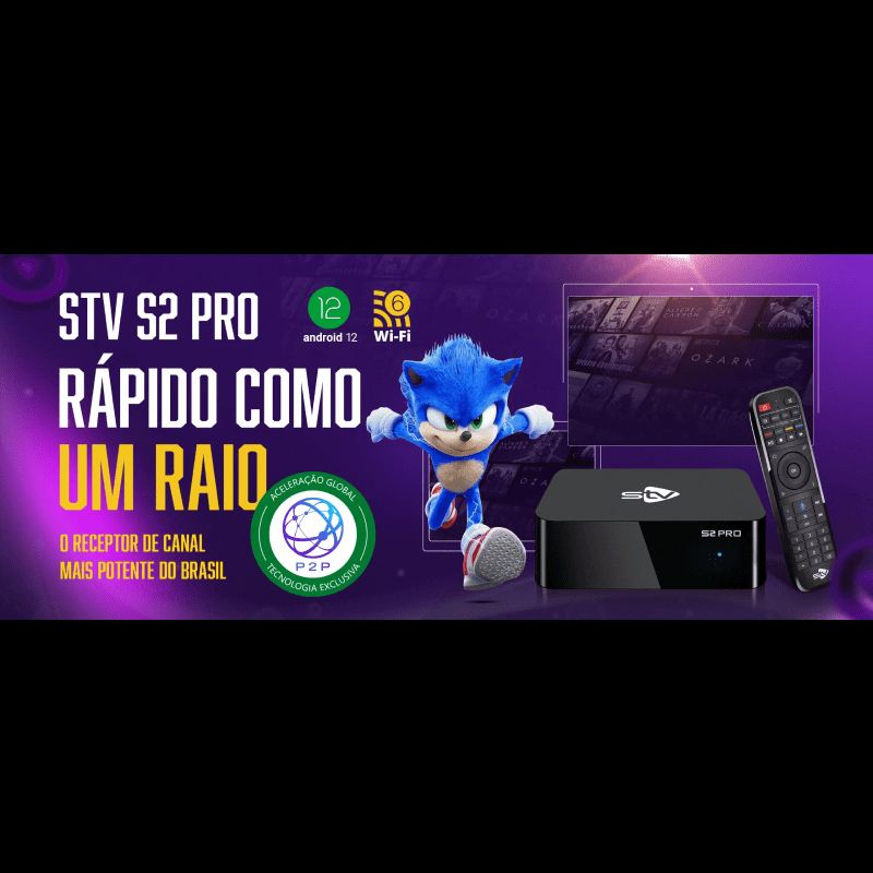 Receptor STV S2 Pro 6K 2GB RAM 32GB Wi-Fi
