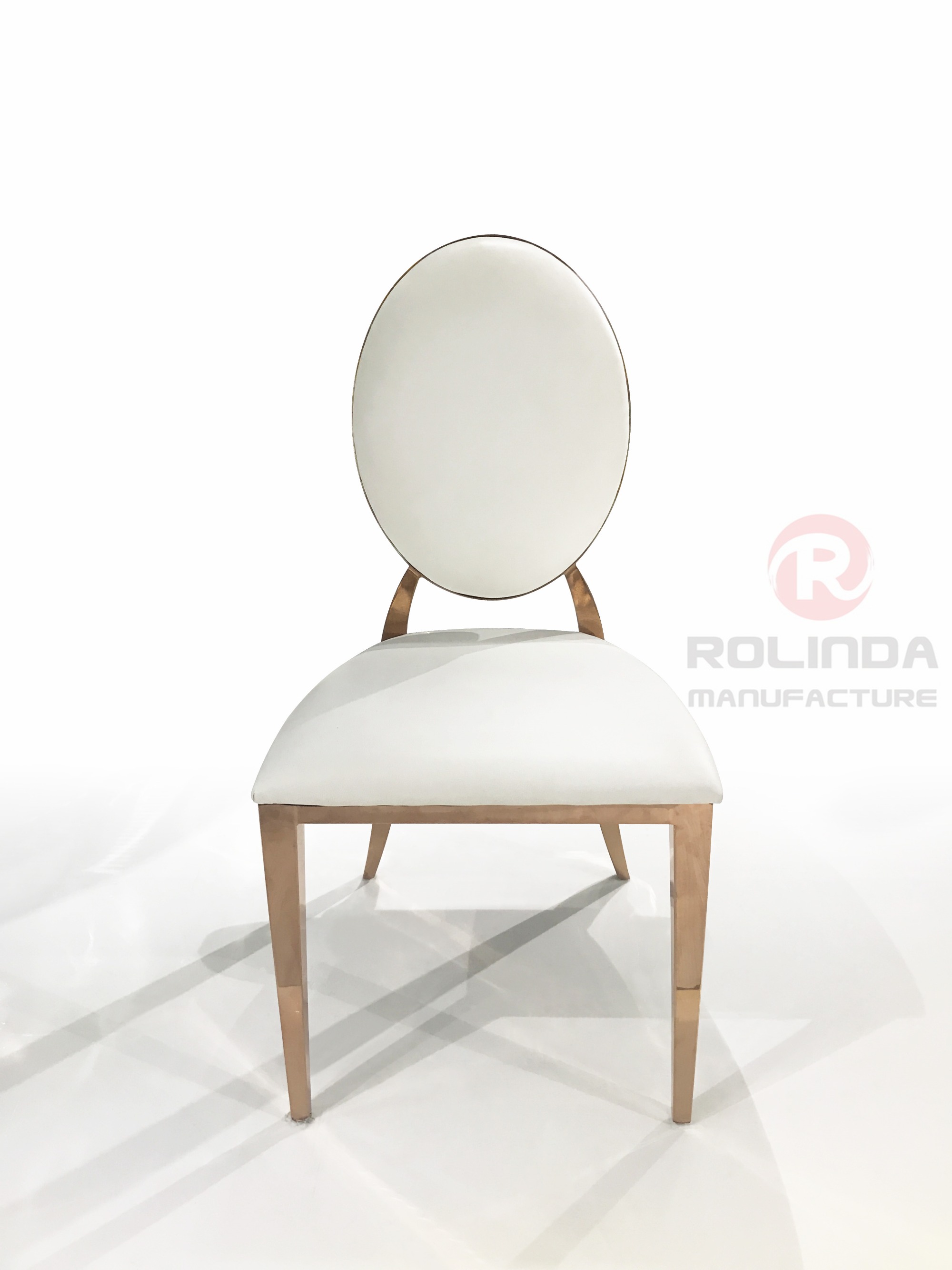 Stainless steel modern design hotel banquet event wedding oval backrest ...