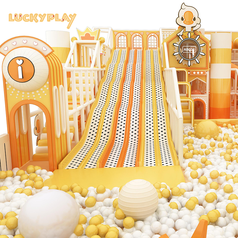 Super Large Slide and Ball Pool Indoor Playground for Kids