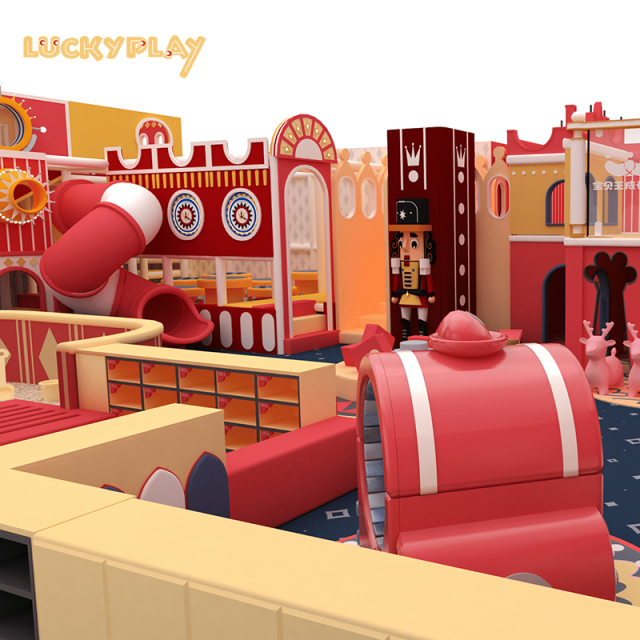 Quality Kids Indoor Playground Set with Slides and Ball Pits