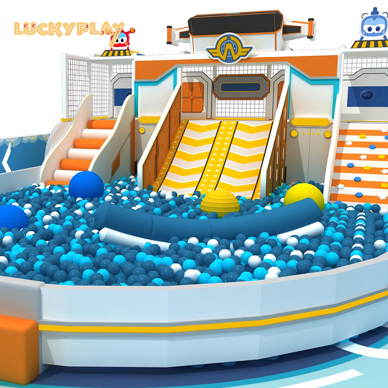 Blue Space Theme Indoor Children's Playground