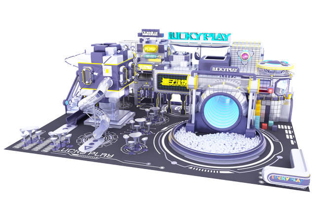 Customised Quantum Space Commercial Playground Equipment for Kids