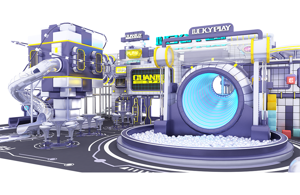 Customised Quantum Space Commercial Playground Equipment for Kids