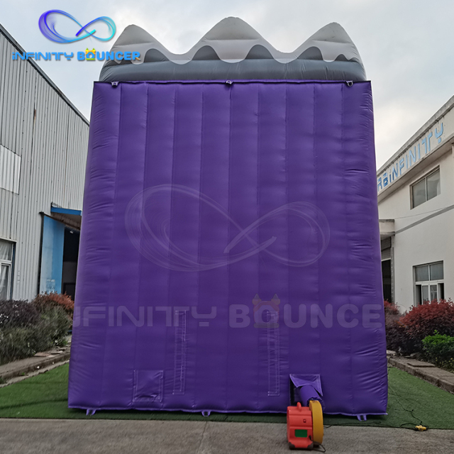 Commercial outdoor Inflatable slide game inflatable rock climbing wall ...