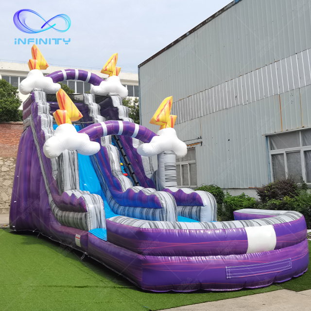 Wholesale prices inflatable water slide with pool commercial outdoor ...