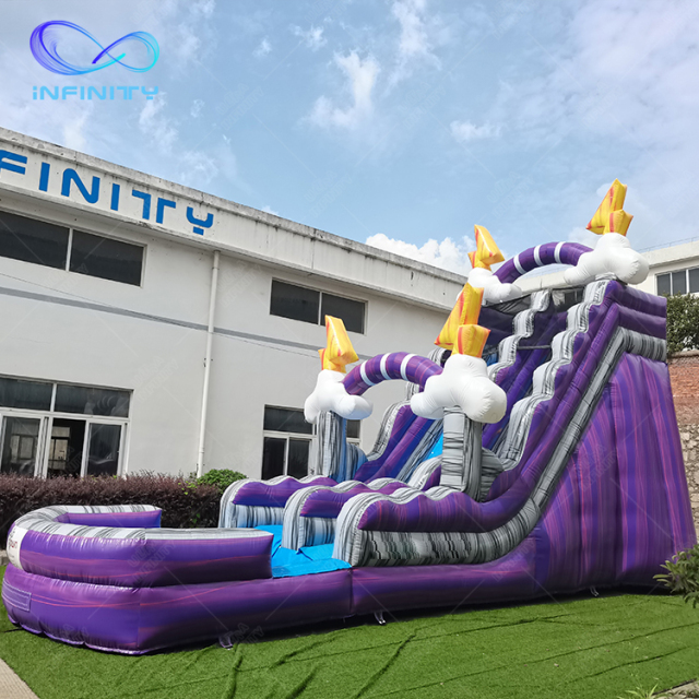 Wholesale prices inflatable water slide with pool commercial outdoor ...