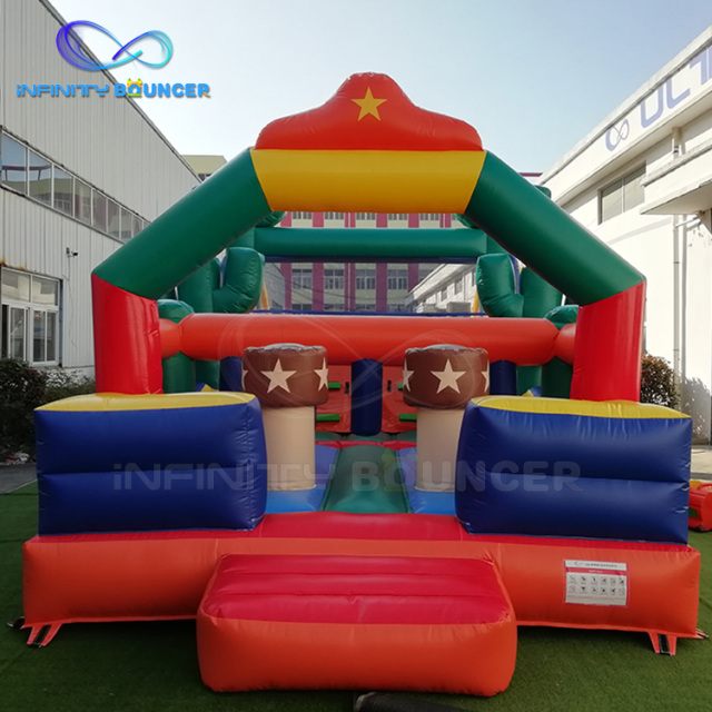 Customize Design Inflatable Rotating Obstacle Course Bouncer House