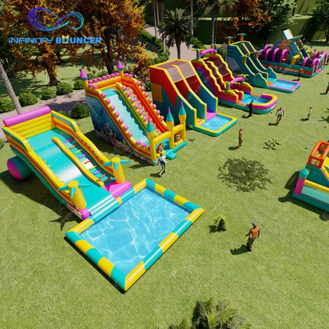 One Stop Solution Inflatable Amusement Park Outdoor Playground Combo