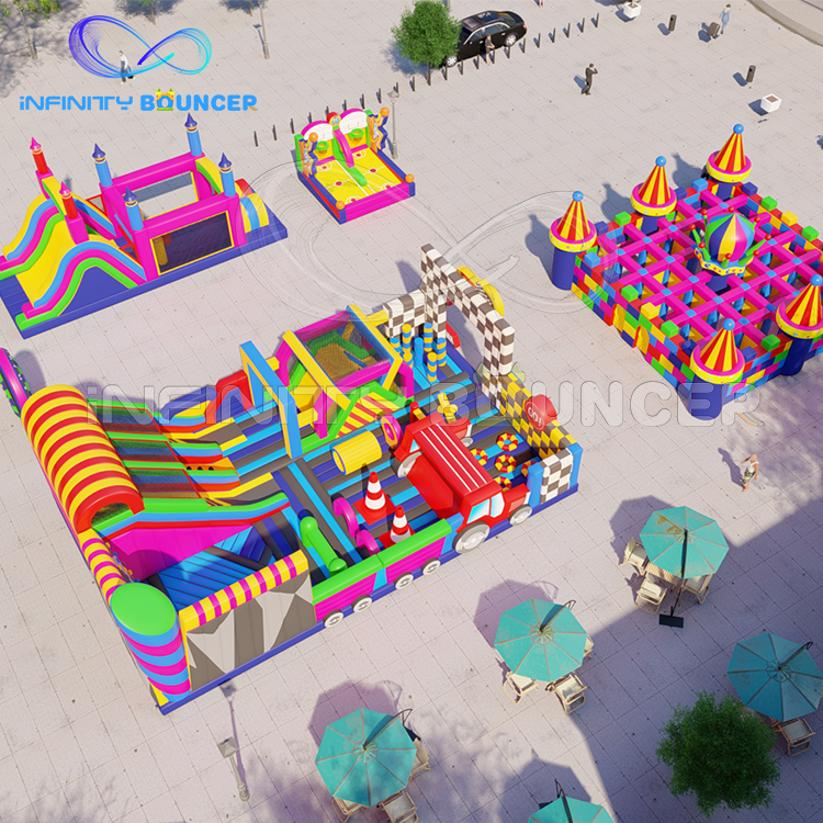Customized Design Inflatable Zone Amusement Bounce Park Playground