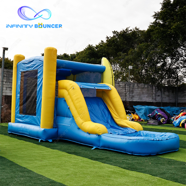 Minions Theme 5 in 1 Inflatable Jumping Castle With Slide Combo