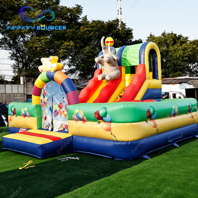 Factory Price Cartoon Bounce House Combo Inflatable Playground Funcity ...