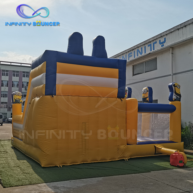 Minions Inflatable Fun park Jumping With Slide For Kids
