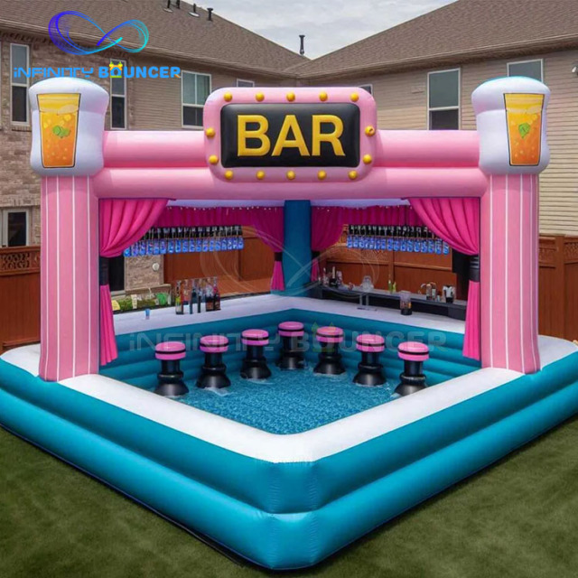 Inflatable Water Swimming Pool Pub Bar Backyard Inflatable Pool Bar