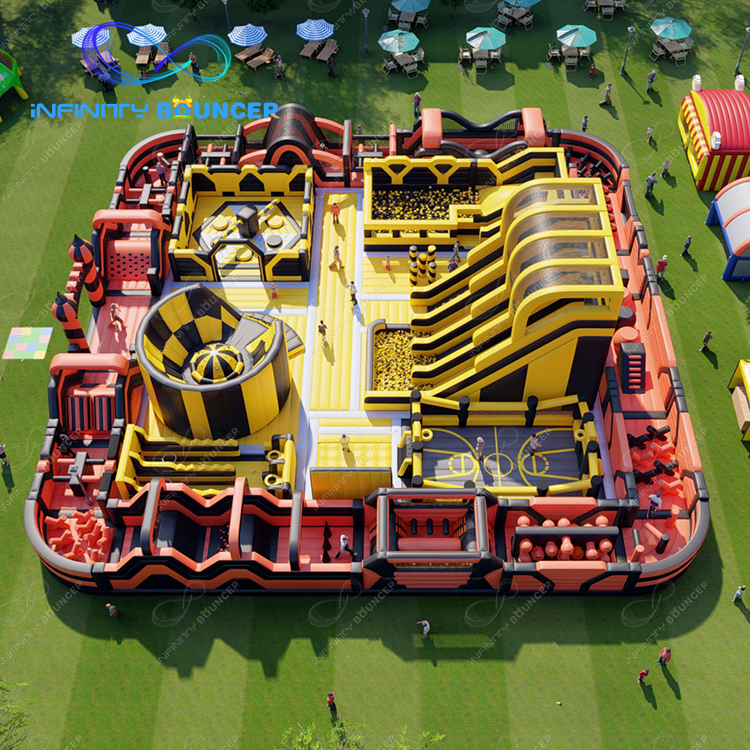 Inflatable Theme Park丨Giant Slide, Wipeout Arm & Obstacle Park丨Infinity Bouncepark