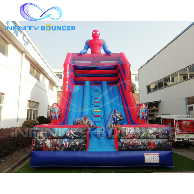 Avengers Inflatable Land Slide | Backyard, Rental & Theme Parks | Infinity Bouncer