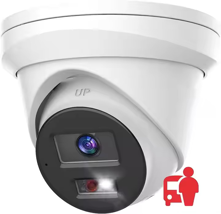 Anpviz 8MP IP Camera poe CCTV Turret outdoor security camera Dual-Light ...