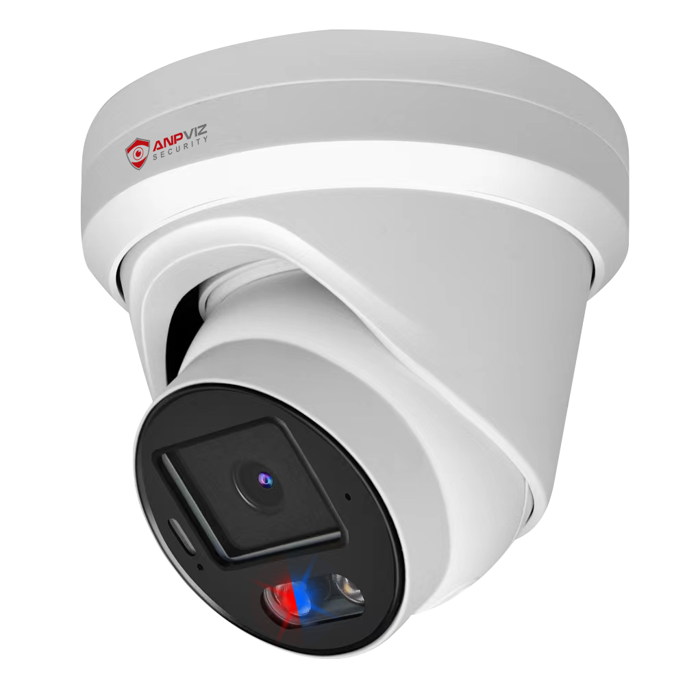 6MP IP Camera Security Bullet POE Outdoor Camera Smart Red and Blue ...