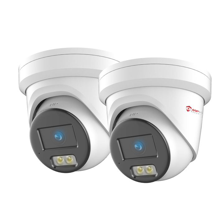 USA Only 2PCS 8MP IP Camera Security Turret POE Outdoor Camera F1.0 VCA ...