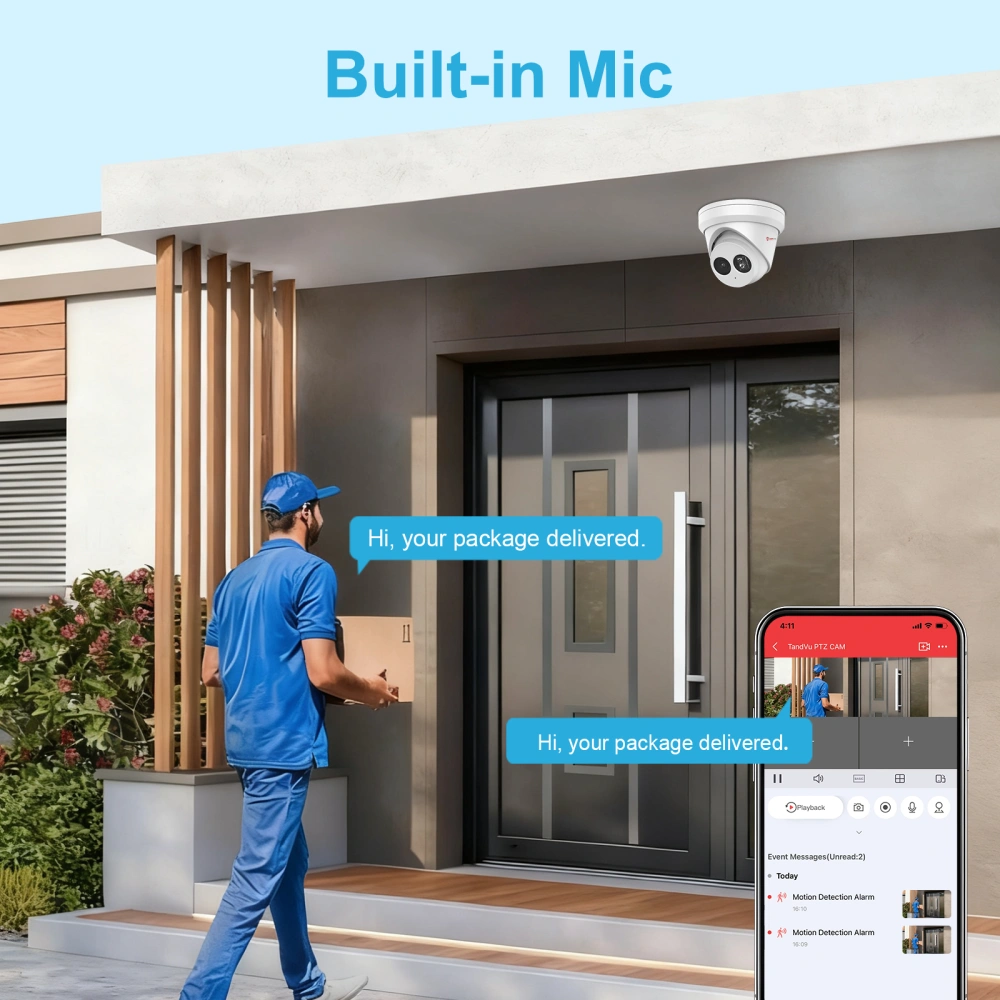 USA Only Anpviz 4MP IP Security Camera with VCA, Human Vehicle ...