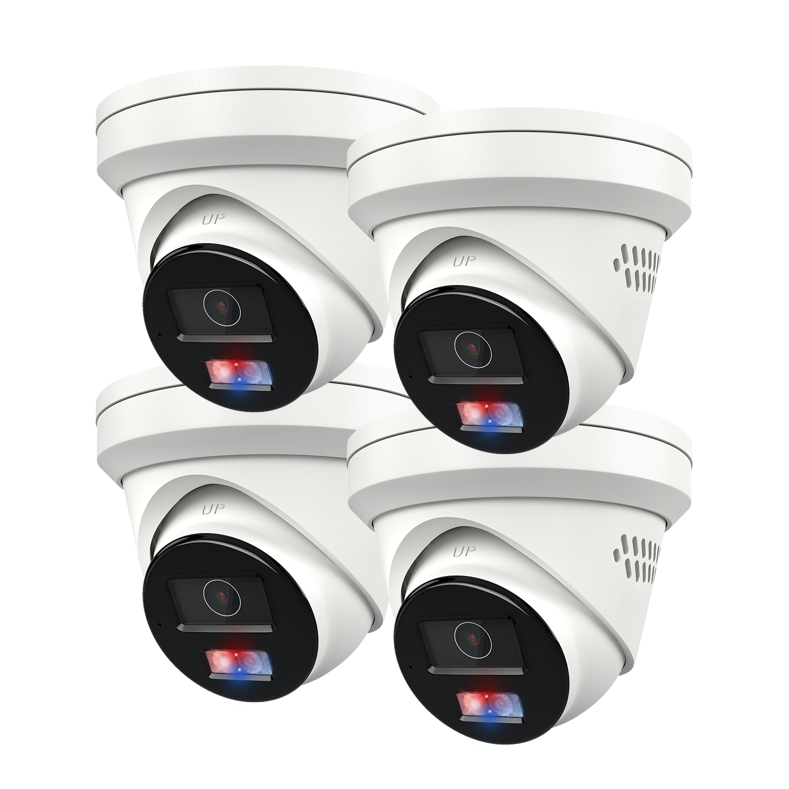 USA Only Anpviz 5MP PoE IP Camera 4PCS, Active Deterrence Strobe Red ...