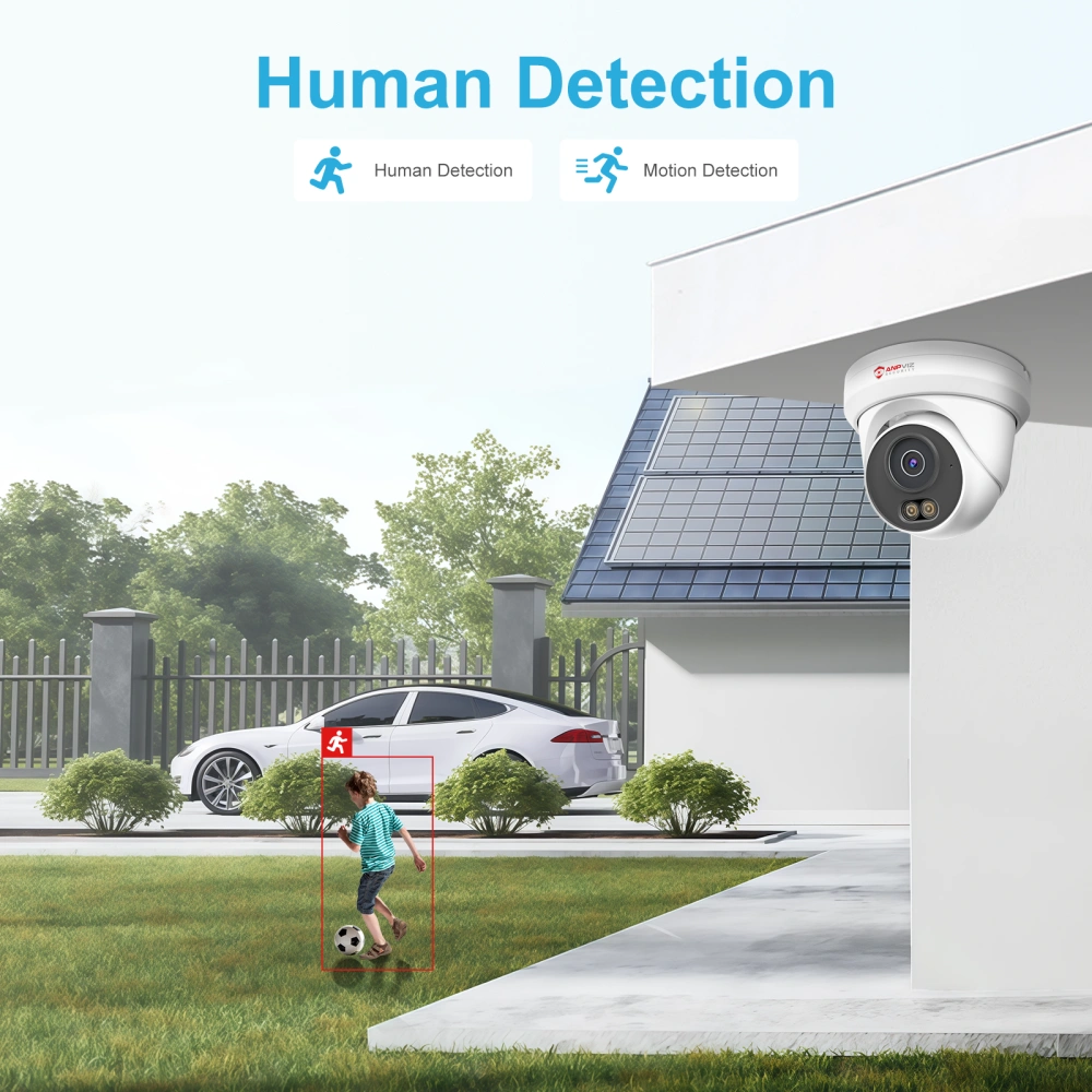 USA Only 4PCS Anpviz 5MP Outdoor Security Camera Smart Color Night ...