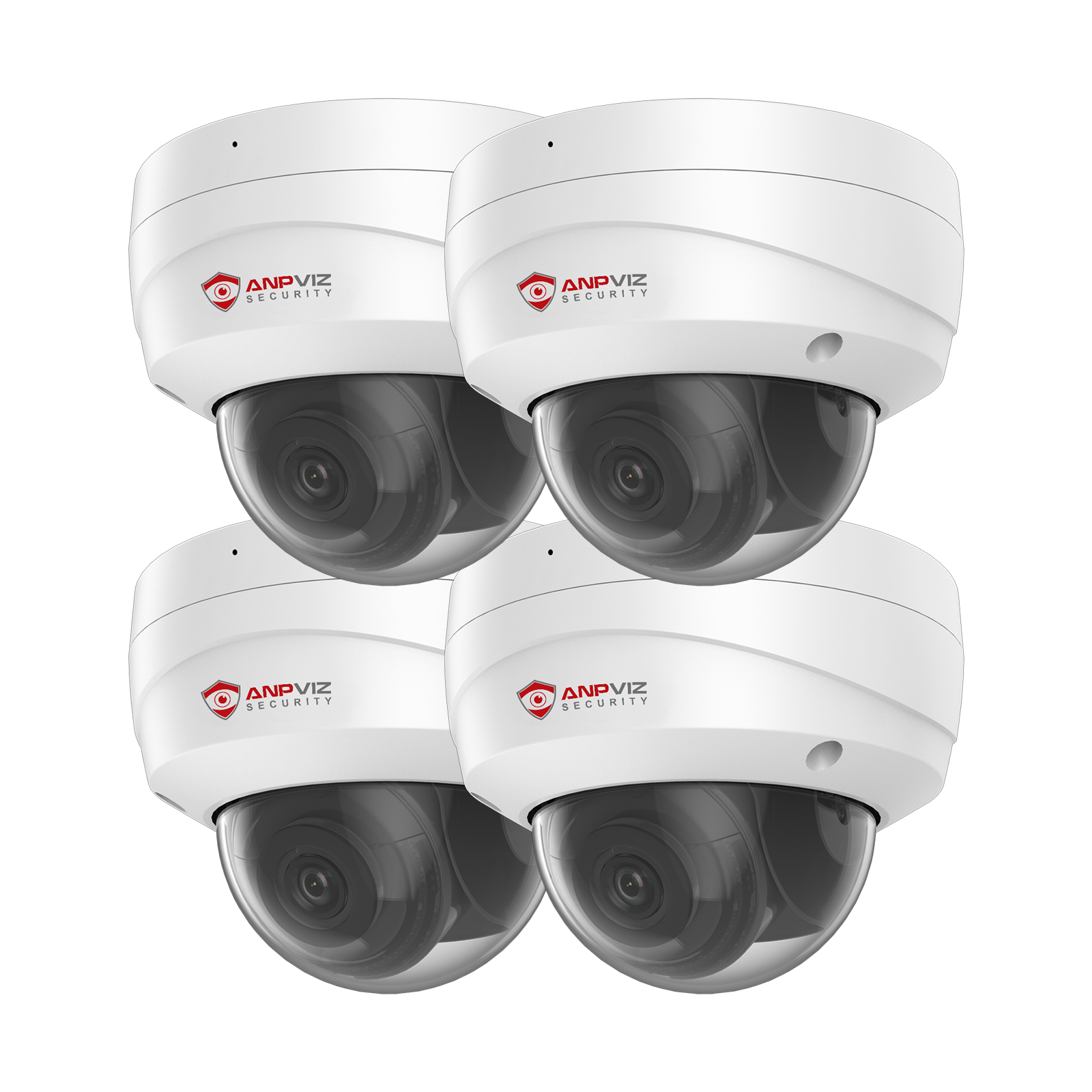 USA Only Anpviz UltraHD 8MP PoE Dome Security Camera with Audio 4PCS ...