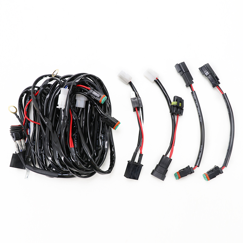 One-to-two Automotive LED Spotlight Strip Light High-power Wiring ...
