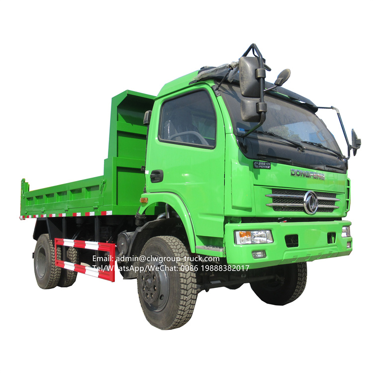 dongfeng 4x4 mini dump diesel sand carrying tipper truck dimensions
