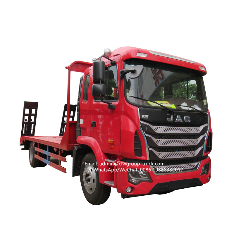 JAC new 15tons self loading truck bed low excavator transport truck