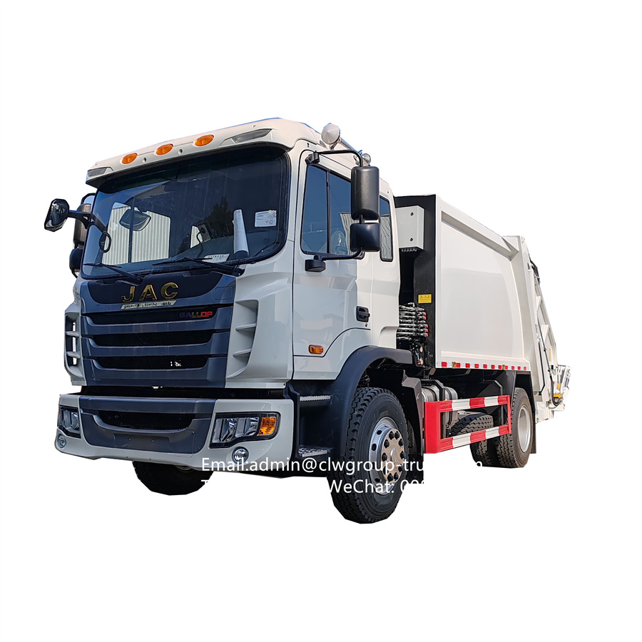 JAC 14m3 15m3 trash solid waste disposal dumpster compactor truck