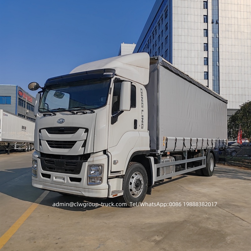 Isuzu PVC tarpaulin haulage Curtain Flexible Loading Cargo Box Truck